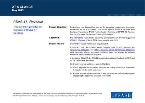 IPSAS 47, Revenue | IPSASB